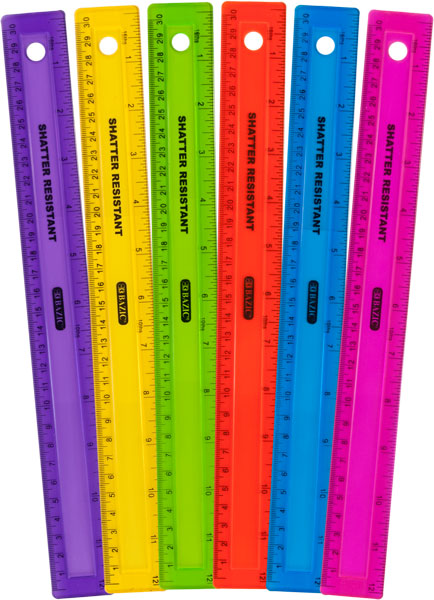 12" Shatter Resistant Ruler | Gpencil.com